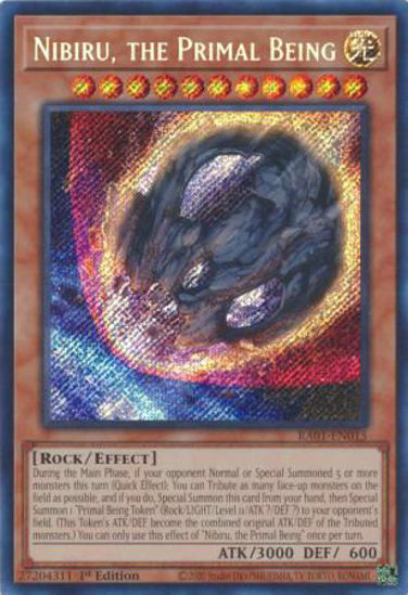 Nibiru, the Primal Being - RA01-EN015 - (V.3 - Secret Rare) 1st Edition