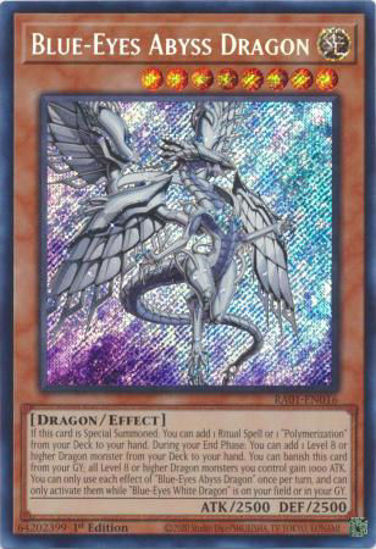 Blue-Eyes Abyss Dragon - RA01-EN016 - (V.3 - Secret Rare) 1st Edition