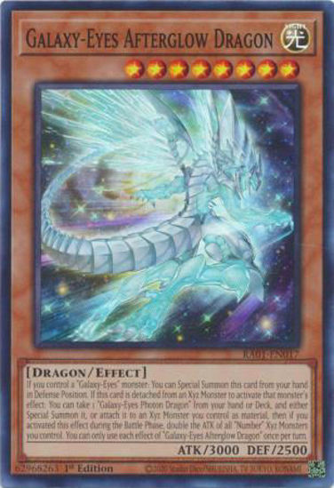 Galaxy-Eyes Afterglow Dragon - RA01-EN017 - (V.1 - Super Rare) 1st Edition