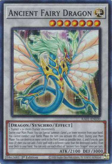 Ancient Fairy Dragon - RA01-EN030 - (V.1 - Super Rare) 1st Edition