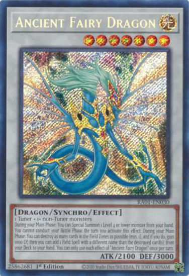 Ancient Fairy Dragon - RA01-EN030 - (V.3 - Secret Rare) 1st Edition