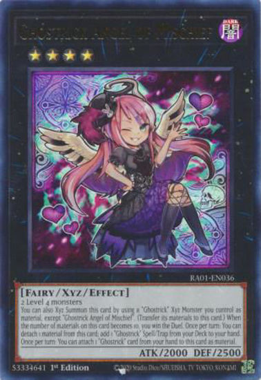 Ghostrick Angel of Mischief - RA01-EN036 - (V.2 - Ultra Rare) 1st Edition