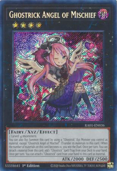 Ghostrick Angel of Mischief - RA01-EN036 - (V.3 - Secret Rare) 1st Edition