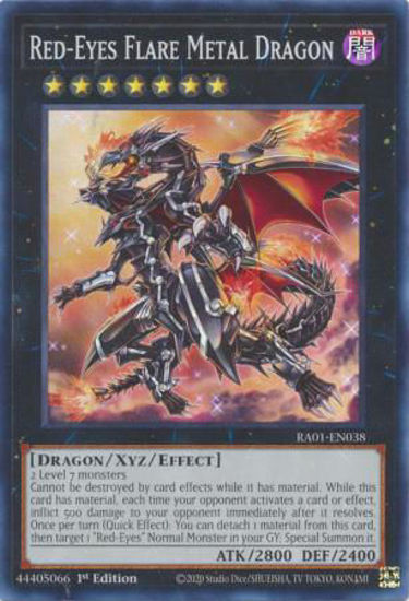 Red-Eyes Flare Metal Dragon - RA01-EN038 - (V.1 - Super Rare) 1st Edition