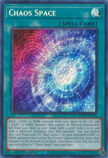 Chaos Space - RA01-EN065 - (V.3 - Secret Rare) 1st Edition