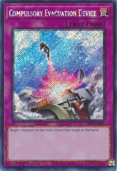 Compulsory Evacuation Device - RA01-EN069 - (V.4 - Platinum Secret Rare) 1st Edition