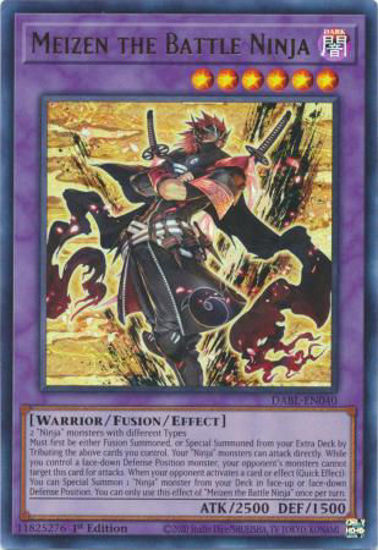 Meizen the Battle Ninja - DABL-EN040 - Ultra Rare 1st Edition