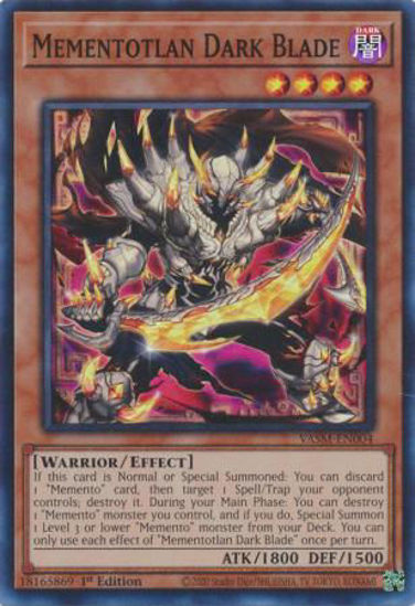 Mementotlan Dark Blade - VASM-EN004 - Super Rare 1st Edition