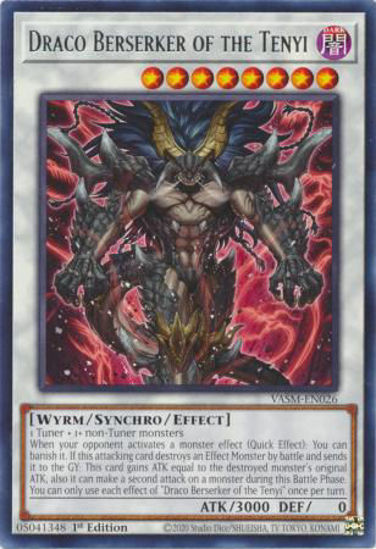 Draco Berserker of the Tenyi - VASM-EN026 - Rare 1st Edition