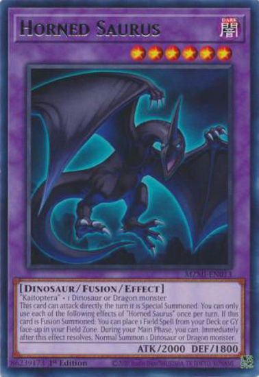 Horned Saurus - MZMI-EN013 - Rare 1st Edition