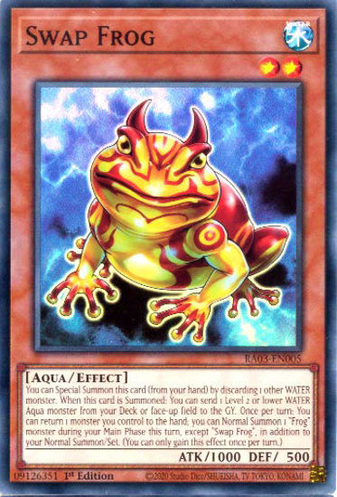 Swap Frog - RA03-EN005 - Super Rare 1st Edition