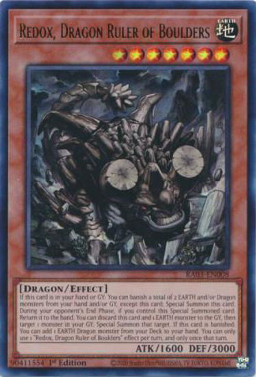 Redox, Dragon Ruler of Boulders - RA03-EN008 - Collector's Rare 1st Edition