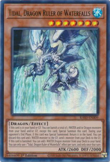 Tidal, Dragon Ruler of Waterfalls - RA03-EN009 - Quarter Century Secret Rare 1st Edition