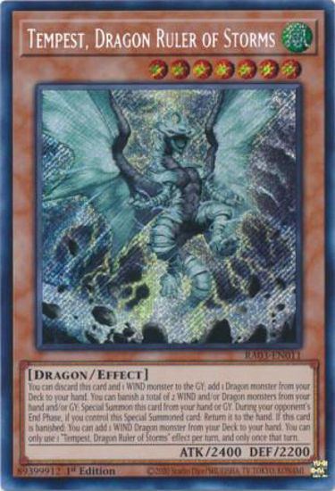 Tempest, Dragon Ruler of Storms - RA03-EN011 - Ultimate Rare 1st Edition