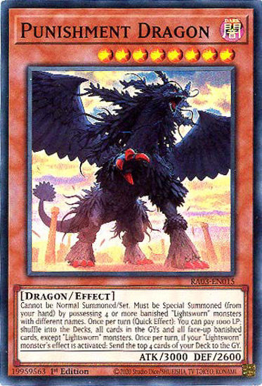 Punishment Dragon - RA03-EN015 - Super Rare 1st Edition