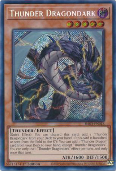 Thunder Dragondark - RA03-EN018 - Collector's Rare 1st Edition