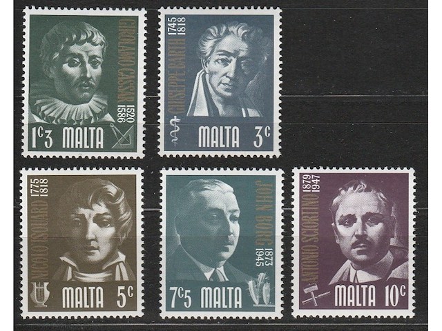 Malta - 1974 - Prominent Maltese - MNH