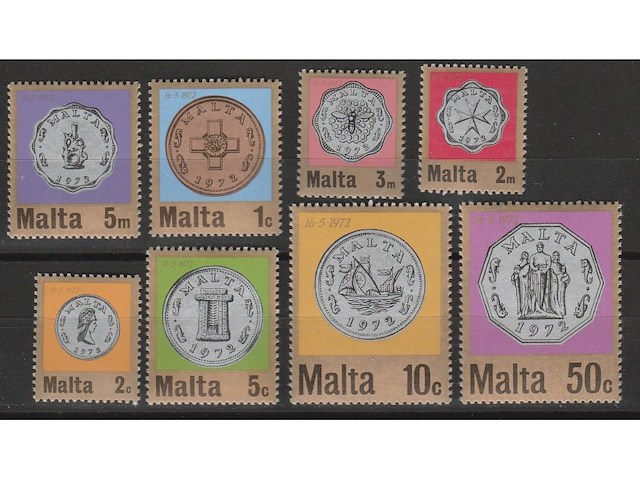 Malta - 1972 - Coins - MNH