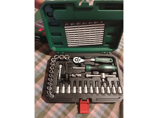 Parkside socket set 36 piece 1/4`