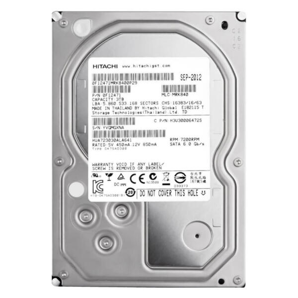 3TB Hard disk Hitachi-HGST Ultrastar