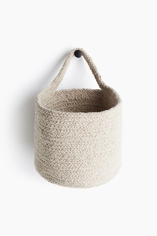 SMALL COTTON STORAGE BASKET