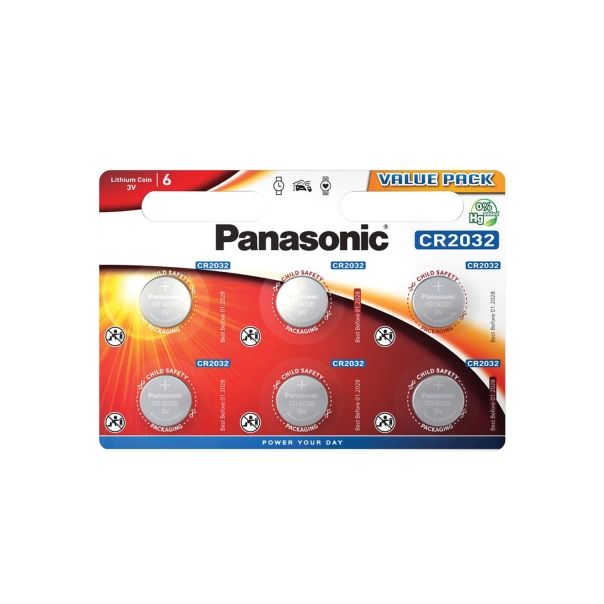 PANASONIC Baterija CR-2032 L/6bp 1 kom