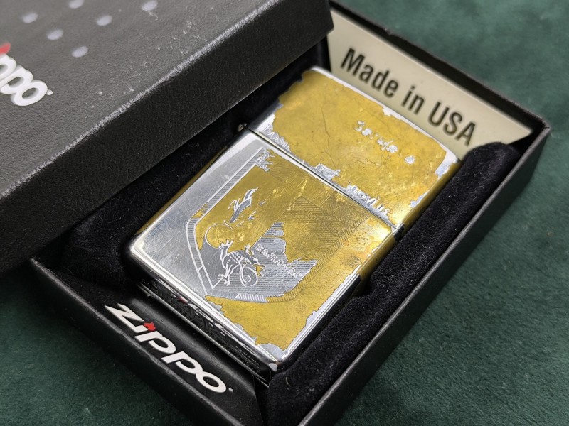 Stari ultra redak Zippo upaljac Vojni