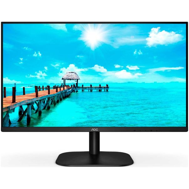 AOC Monitor 23.8'' 24B2XH Black IPS, 16:9, FHD, 4ms, 250 cd/m2, D-Sub, HDMI