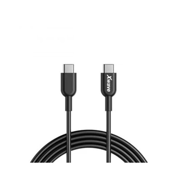 XWAVE Kabl USB Tip-C muški na Tip-C muški 1m 60W, crna