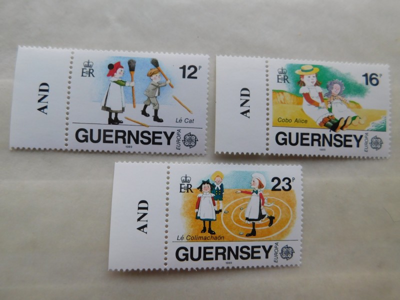 GUERNSEY EUROPA 1989 KOMPLET ČISTA SERIJA