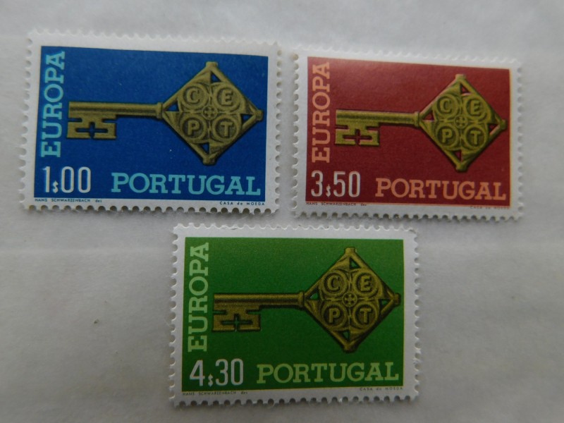 PORTUGAL EUROPA 1968 KOMPLET ČISTA SERIJA