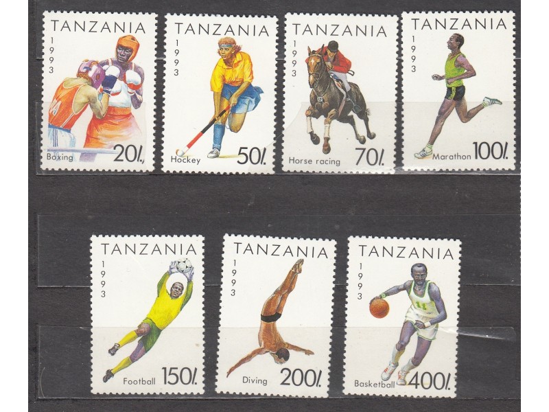 (rbe837) tanzanija cista serija 1993 god
