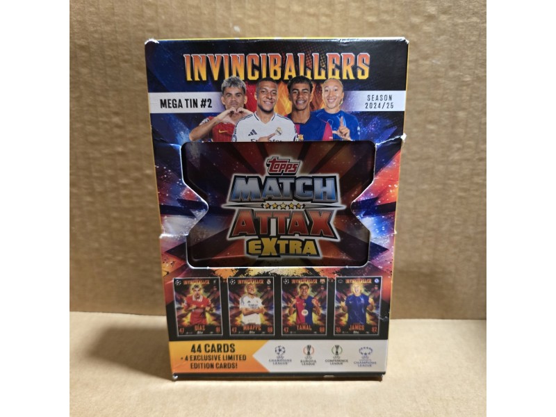 Match attax extra 2025 veliki tin INVICIBALLERS