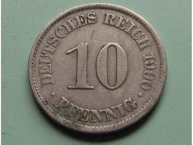 Nemačka - 10 Pfennig - Wilhelm II 1900 A