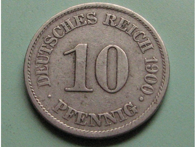 Nemačka - 10 Pfennig - Wilhelm II 1900 A