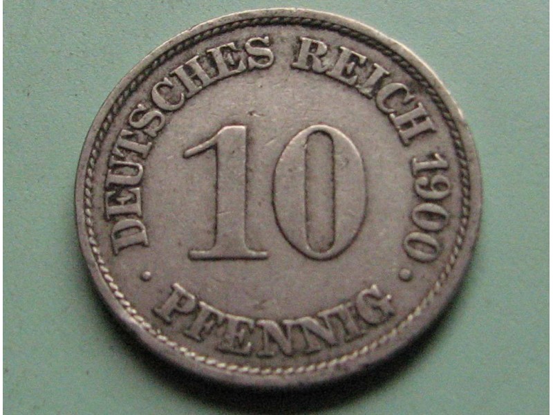 Nemačka - 10 Pfennig - Wilhelm II 1900 A