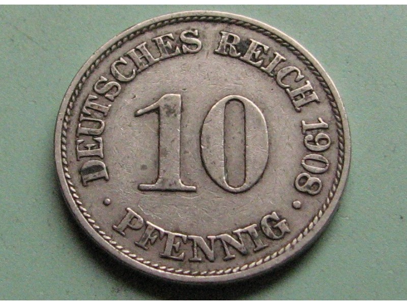 Nemačka - 10 Pfennig - Wilhelm II 1908 A