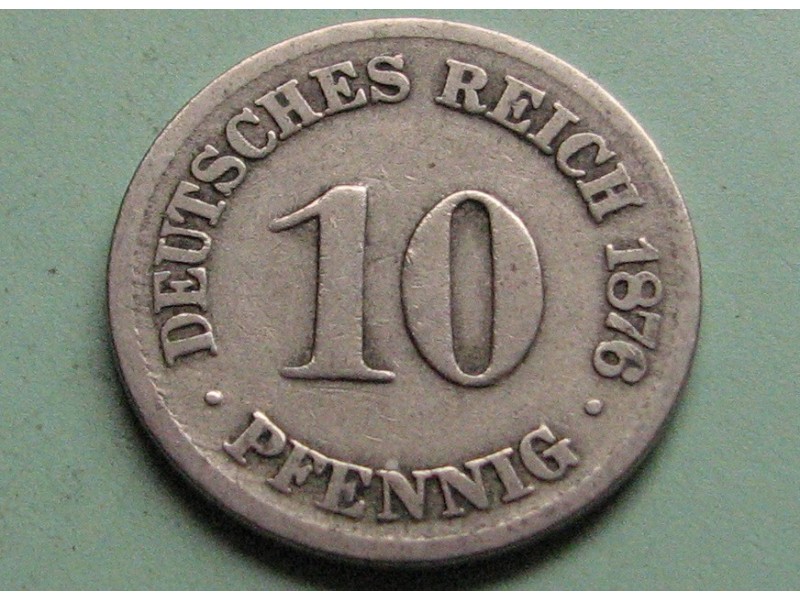 Nemačka - 10 Pfennig - Wilhelm I 1876 C