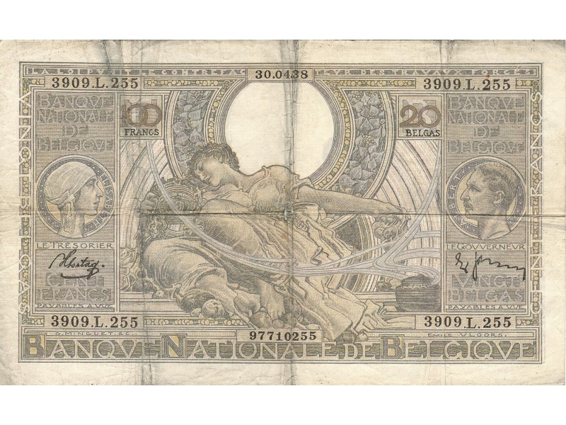 100 Franaka 1938.