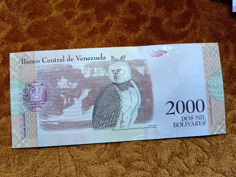 Venecuela 2.000 Bolivar,2016 god.UNC