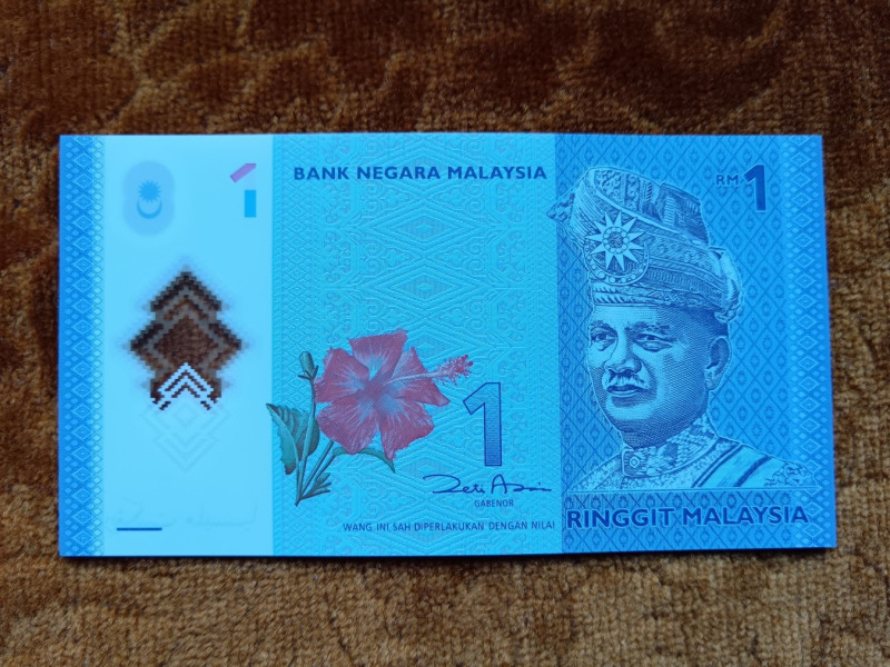 Malezija 1 ringgit,2020 god.UNC,polimer