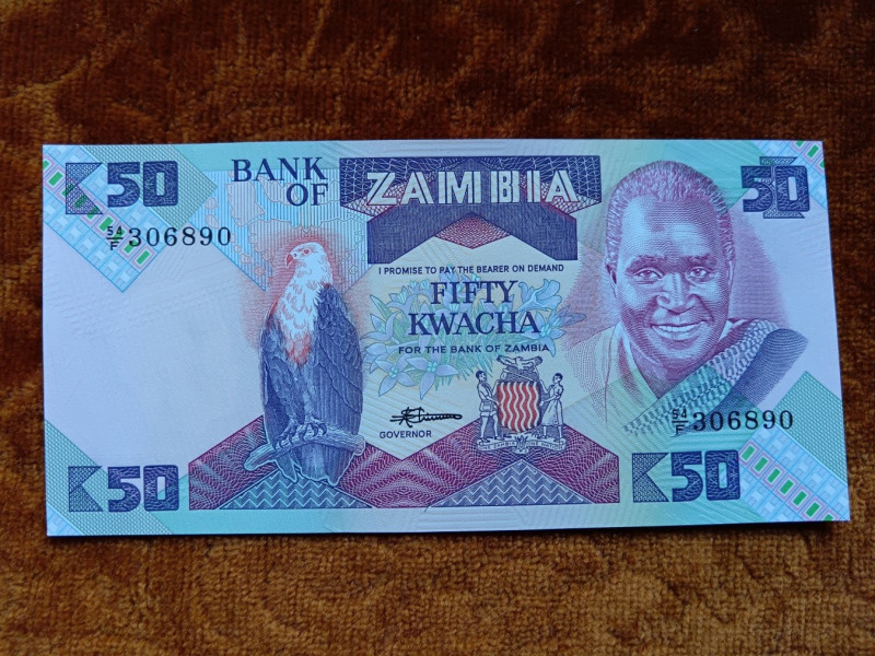 Zambija 50 kvača,1986 god.UNC