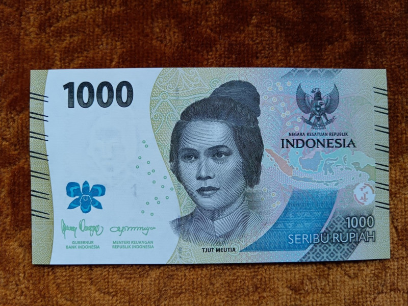 Indonezija 1.000 rupija,2022 god.UNC