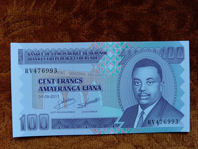 Burundi 100 franaka,2011 god.UNC