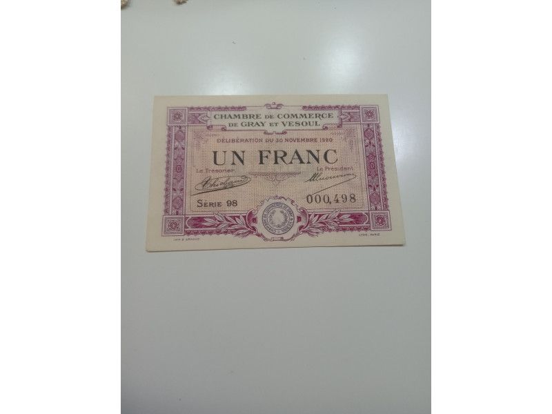 1 francs 1920 Vesoul