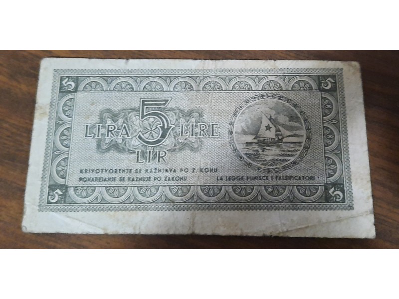 5 LIRA 1945