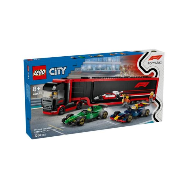 LEGO 60445 F1® kamion sa RB20 i AMR24 F1® formulama