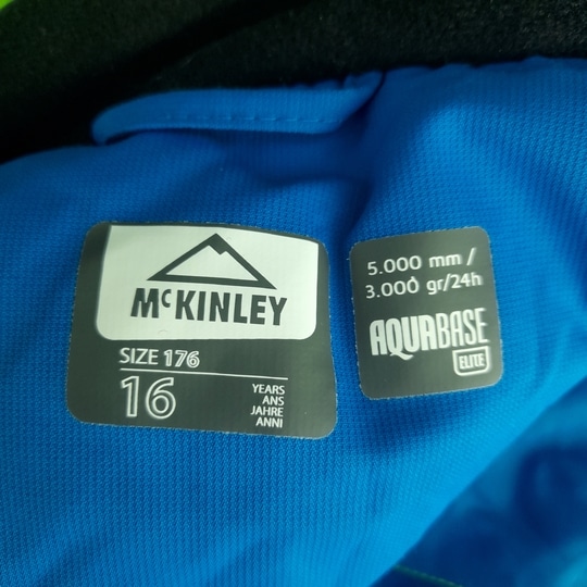 Ski jakna McKinley, 5K, Vel. 176/16 g, aquabase