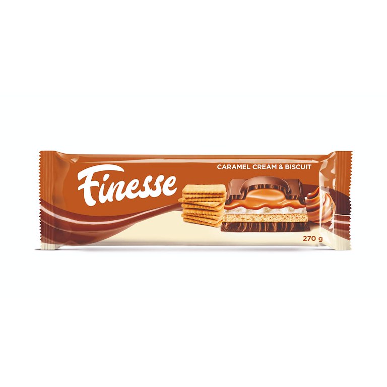 Finesse cokolada biscuit&caramel 270g