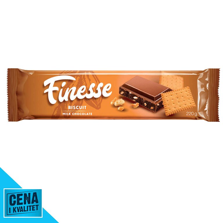 Finesse cokolada mlecna keks 220g